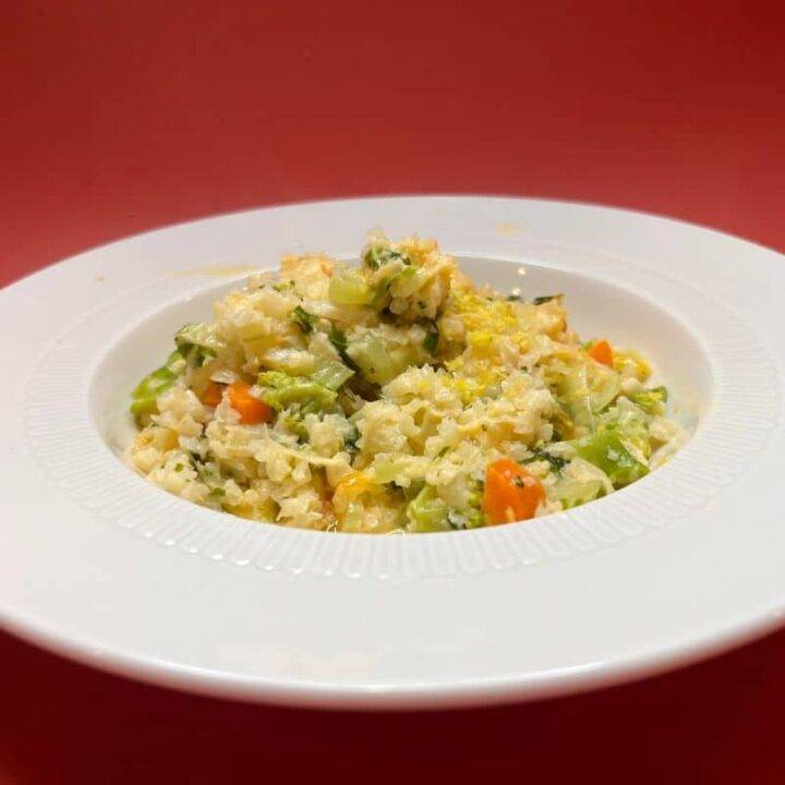 Cauliflower Risotto Keto Recipe | Creamy Cheddar Addition
